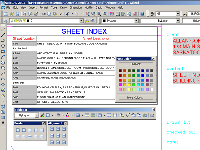 TableBar ScreenShots - Cadig.com